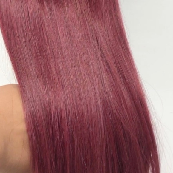 ez blend | Hair | Straight Upart Wig Or Halfwig In Burgundy Red | Poshmark